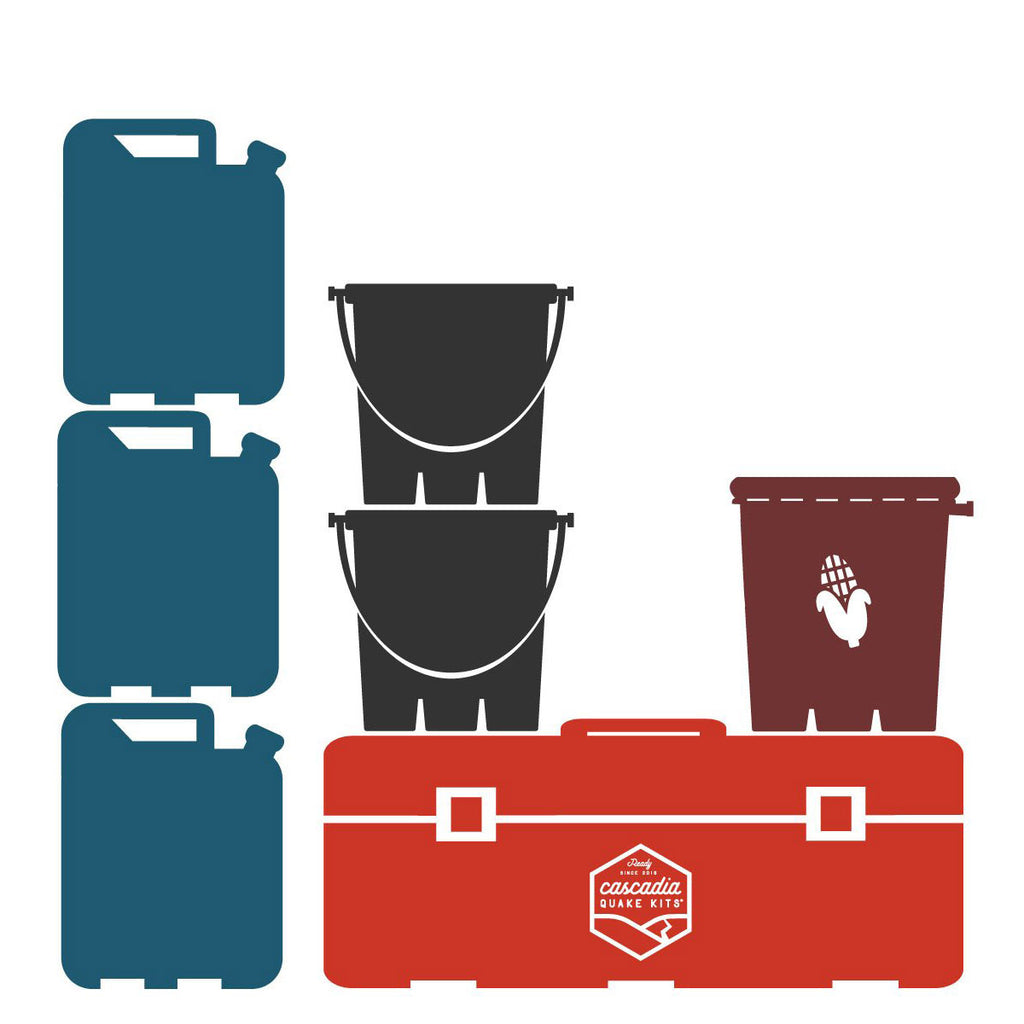 Two-Week Comprehensive Earthquake Kit-1 person – Cascadia Ready